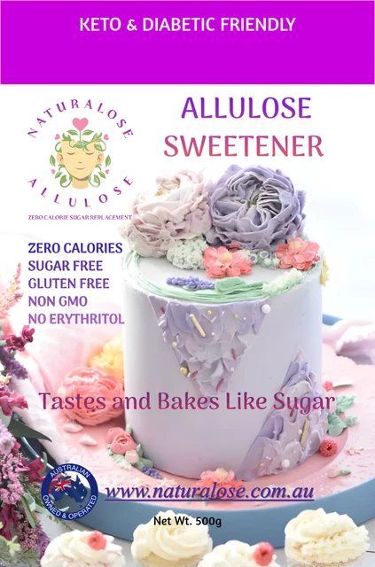 ALLULOSE ZERO CALORIE Sweetener 500g 100% Natural Non GMO Gluten Free ...