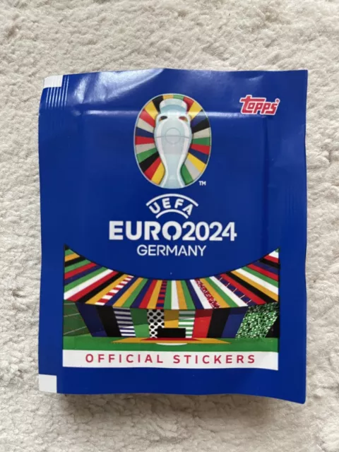TOPPS UEFA EURO 2024 Germany Official Stickers Bundle 20 Tüten / 120 ... TOPPS UEFA EURO 2024 Germany Official Stickers Bundle 20 Tüten / 120 ...