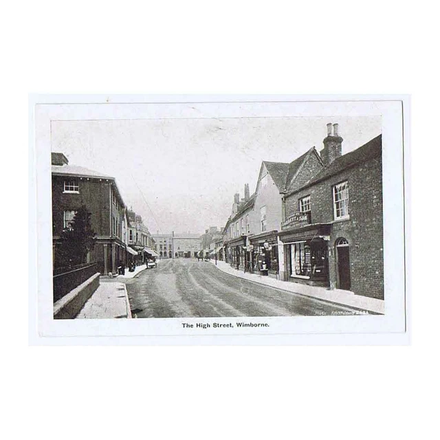 WIMBORNE HIGH STREET, Postcard by Gale & Polden, Unused, Wellington ...