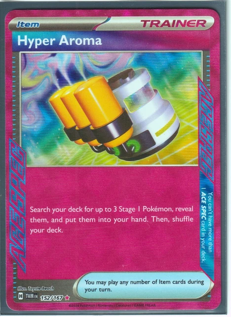 HYPER AROMA 152/167 Ace Spec -Twilight Masquerade Pokemon-Ultra Rare ...