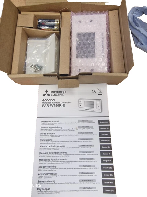 MITSUBISHI ECODAN PAR-WT50R-E Wireless Remote controller 7HL150 Air to ...