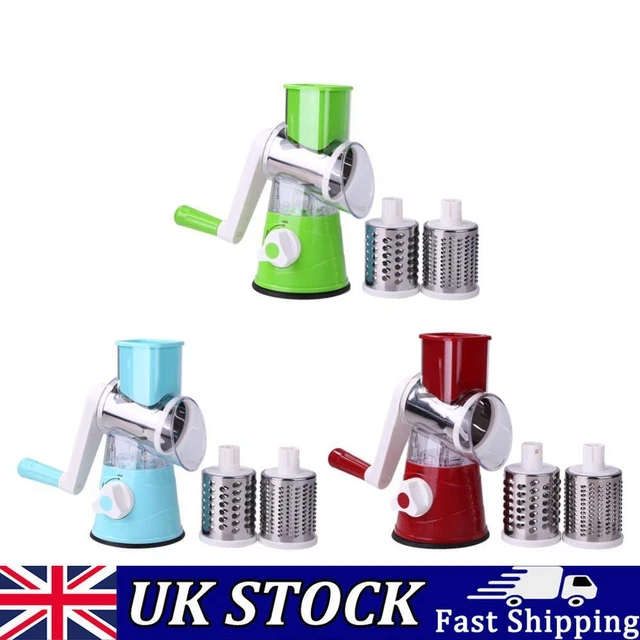 MANUAL ROUND VEGETABLE Rotating Cutter Potato Cheese Slicer Kitchen ...
