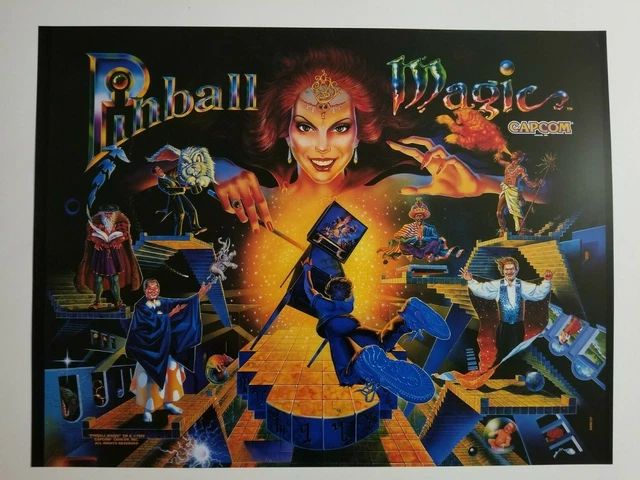 1995 NOS CAPCOM Pinball Translite - Pinball Magic EUR 109,22 - PicClick FR