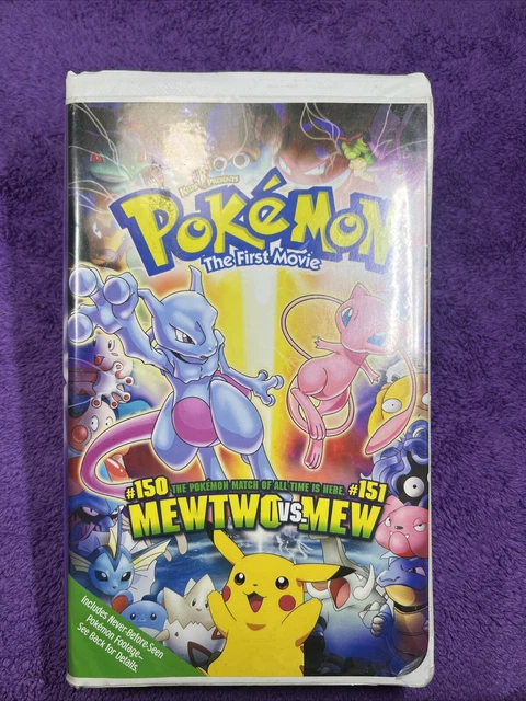 POKEMON THE FIRST Movie: Mewtwo Vs. Mew (VHS, 2000, Clamshell) WB 4Kids ...