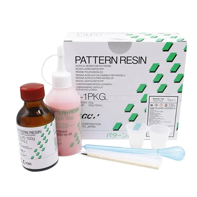 GC PATTERN RESIN LS 1:1 Package Self-Cure Acrylic Die Material- 100 Gm ...