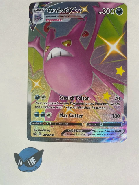 POKEMON TCG : Crobat VMAX SWSH099 Jumbo Card Promo Shining Fates $6.00 ...