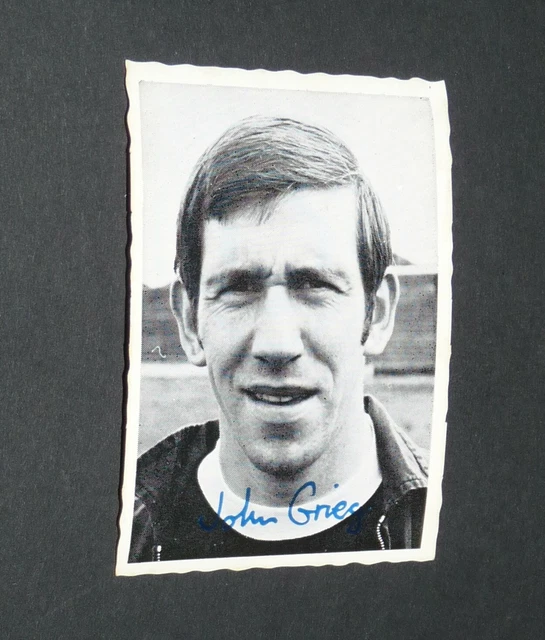 1969 FOOTBALL A & Bc Card #4 John Greig Glasgow Rangers Gers Scotland £ ...