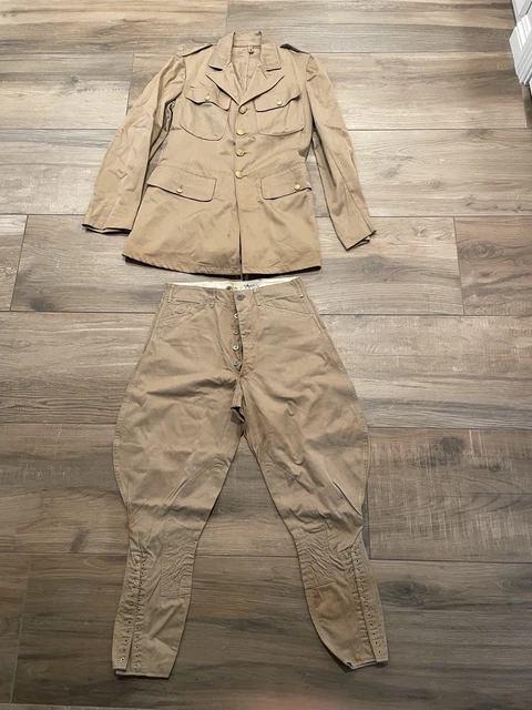 PRE WWII 1930S Interwar US Army Khaki Summer Tropical Uniform Jacket ...