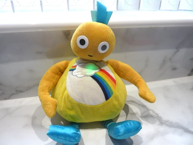 CBEEBIES TWIRLYWOOS CHICKEDY Chick Rainbow Plush Soft Toy LIGHTS AND ...