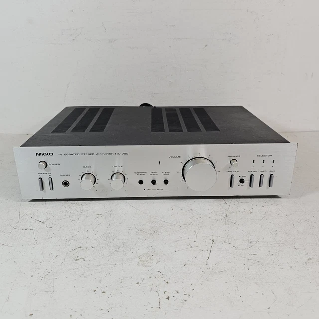 NIKKO NA-790 VINTAGE Integrated Stereo Amplifier Hi-Fi Stereo Separate ...