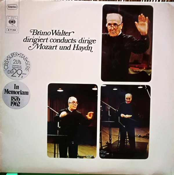 BRUNO WALTER - Bruno Walter Dirigiert Conducts Dirige Mozart Und Haydn ...
