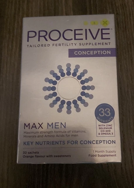 PROCEIVE ADVANCED FERTILITY Supplement Max Men - 30 Sachets 1 Month ...