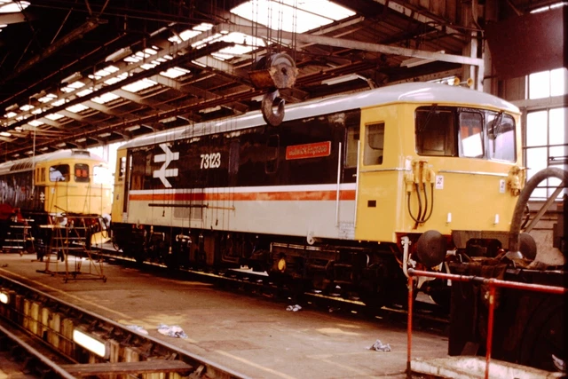 1980S BRITISH RAIL BR Diesel Loco 73123 Crewe Carlisle Railway Slide ...