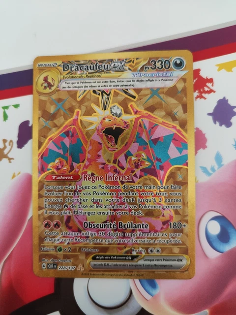 CARTE POKÉMON - Dracaufeu ex 228/197 - Secret Gold - Flammes ...