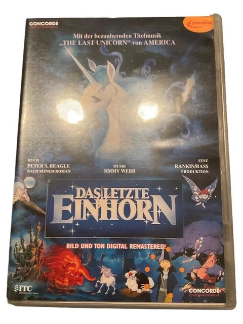 DAS LETZTE EINHORN DVD Anime Fantasy Märchen Rankin/Bass Kinderfilm EUR ...