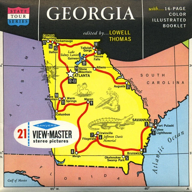 VIEW-MASTER GEORGIA THE Empire State of the South A 915 EUR 24,00 ...