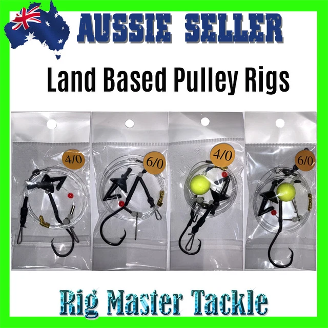 LAND BASED SURFCASTING Pulley Fishing Rigs Bobber Float Impact Shield 4 ...