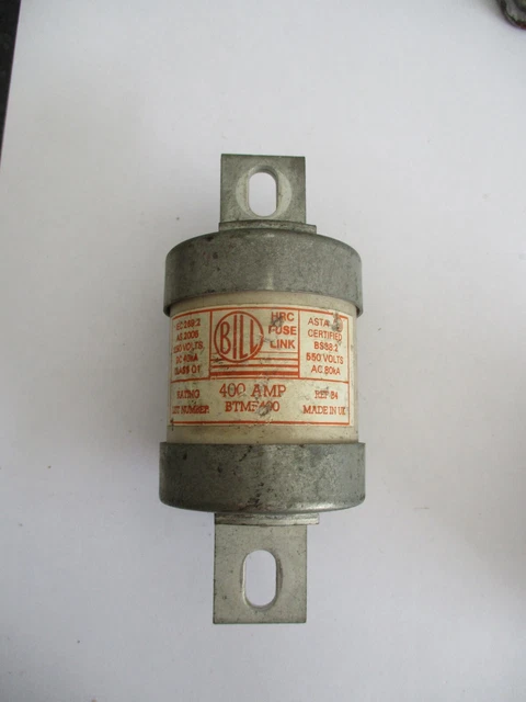 BILL 400 AMP Btmf400 550V Hrc Fuse Link £6.95 - PicClick UK