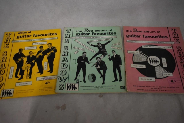 THE SHADOWS ALBUM of Guitar Favourites 1st 2nd 3rd (1960s) £15.00 ...