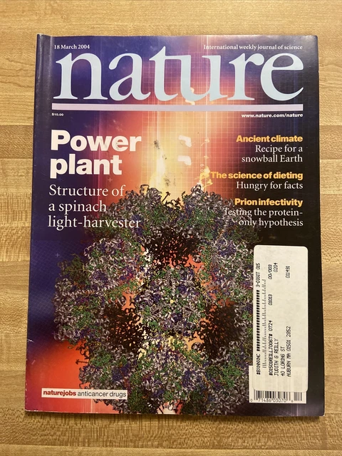 VTG NATURE MAGAZINE March 18 2004 Structure of a Spinach Light ...