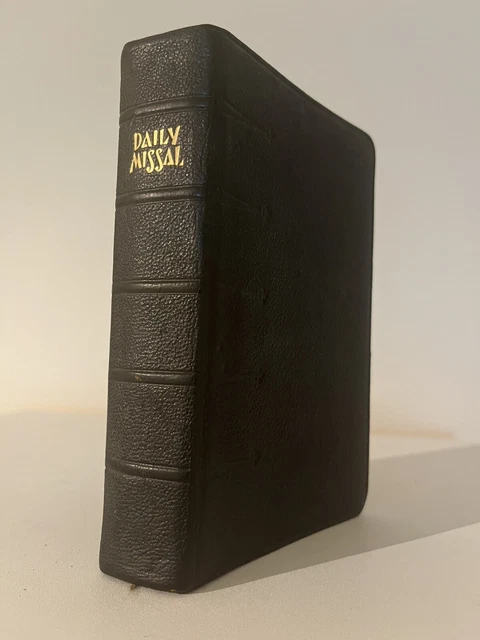 RARE SAINT ANDREW Daily Missal by Dom Gaspar Lefebvre 1961 Black Red ...