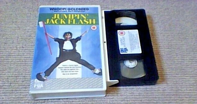 JUMPIN' JACK FLASH UK PAL VHS BIG BOX VIDEO 1988 James Belushi Whoopi ...
