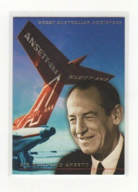 RARE FAMOUS AUSTRALIAN Card. Aviation - Sir Reginald Ansett EUR 9,47 ...