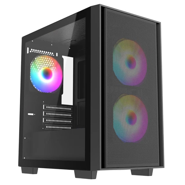 CRONUS ATLAS MICRO-ATX ARGB Gaming PC Case - Black £43.29 - PicClick UK