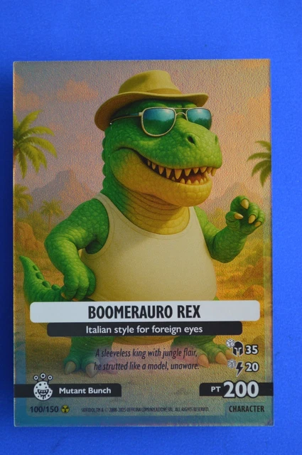 PANINI ITALIAN BRAINROT TCG Card: 100/150 Boomerauro Rex (English) $51. ...