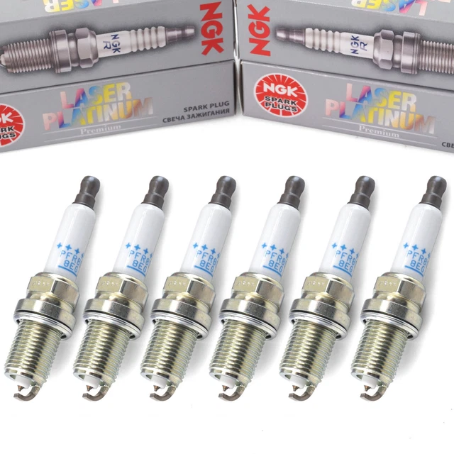 6 NGK BRUN Laser Platine Bougies 94460 pour Audi A4 A6 A8 Q5 VW Touareg ...