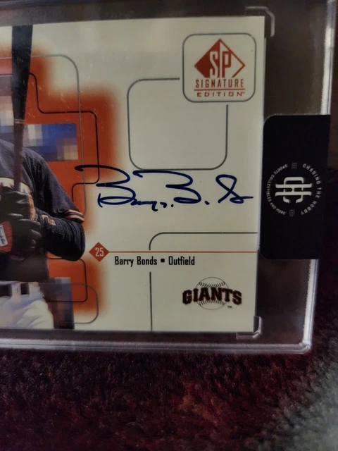 BARRY BONDS 1999 SP SIGNATURE SUR CARTE AUTO San Francisco Giants BRUT EUR 517,38 - PicClick FR