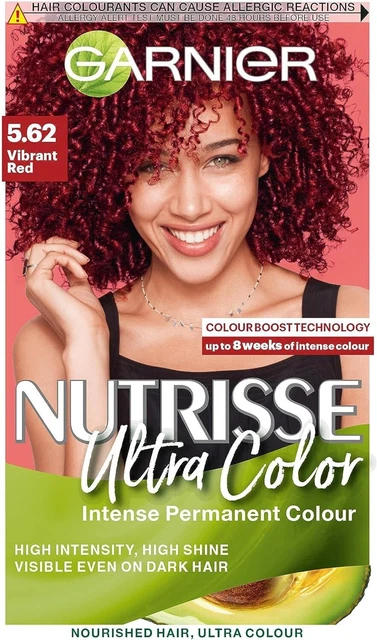 GARNIER NUTRISSE ULTRA Color 5.62 Vibrant Red Intense Permanent Colour ...