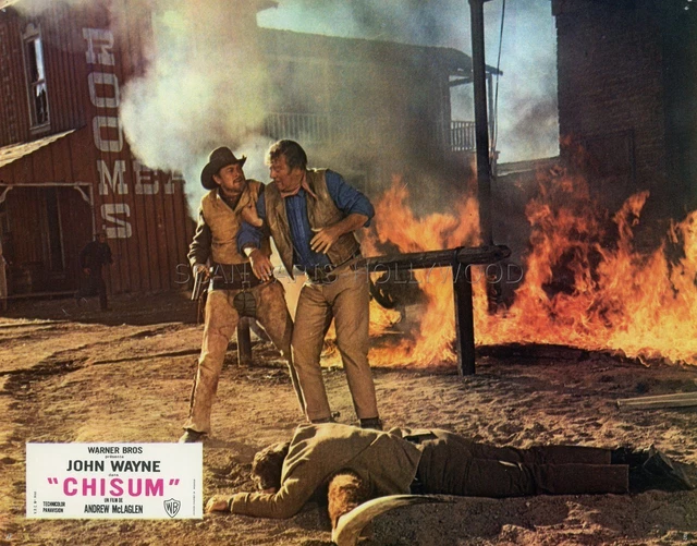 JOHN WAYNE BEN Johnson Chisum 1970 Vintage Lobby Card #3 EUR 15,99 ...