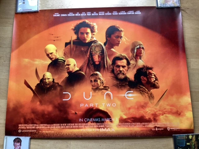 DUNE: PART TWO (2024)- Original Uk Quad Film Poster- Timothée Chalamet, Zendaya £25.00 - PicClick UK