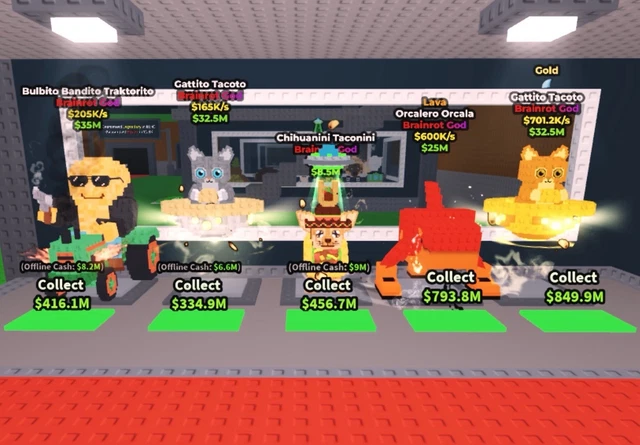 10X RANDOM BRAINROT Gods - Steal A Brainrot Roblox £3.30 - PicClick UK