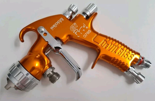 DEVILBISS GTI PRO LITE 1.4 Pressure Feed spraygun TE40 aircap Spray Gun New ! £249.99 - PicClick UK