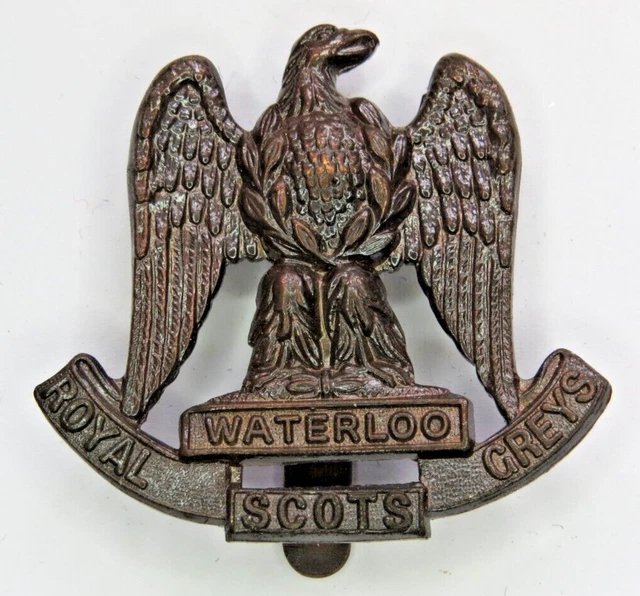 SCOTTISH REGIMENT CAP Badge ROYAL SCOTS GREYS Bronze £10.00 - PicClick UK