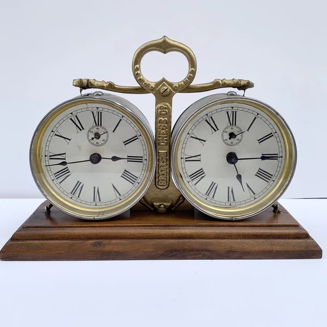 RARE VINTAGE WIND Up CHESS CLOCK / TIMER by the British Chess Company £ ...