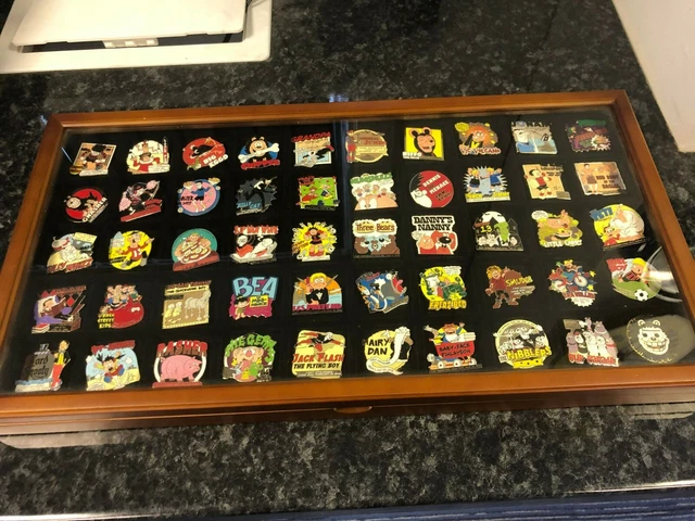 SPECIAL EDITION DANBURY Mint Beano Comic Pins & Cards With Tin + Case ...