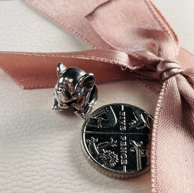 PANDORA LUCKY SITZENDER Elefant Charm Sterlingsilber ~ 791902 ALE S925 ...