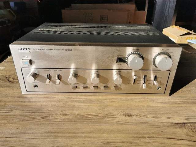 VINTAGE SONY TA-3650 Integrated Stereo Amplifier Silver Hifi 1970s £220 ...