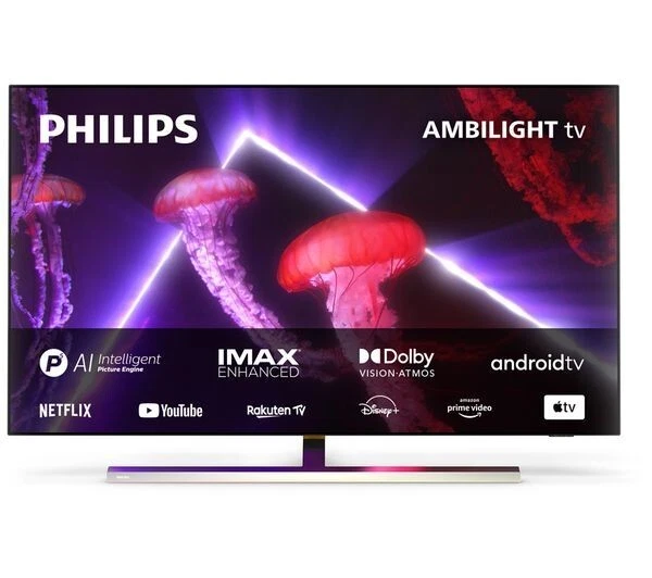 PHILIPS 55OLED807/12 55& 4K UHD OLED Ambilight TV £959.00 - PicClick UK