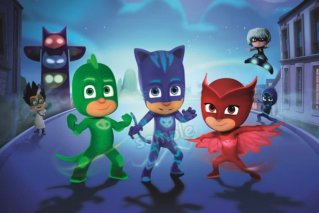 PJ MASKS GEKKO Geburtstag Eßbar Tortenaufleger backen Tortenbild Party ...