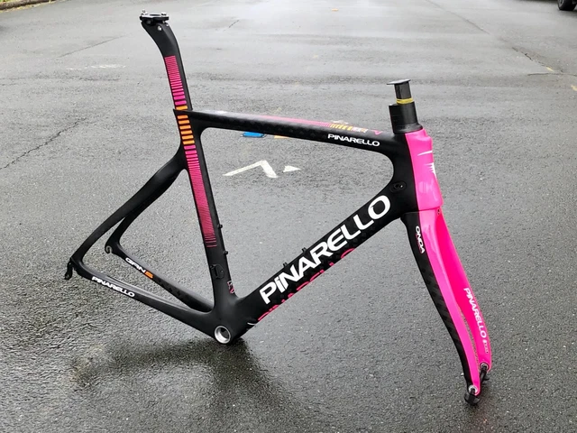 PINARELLO GAN S T700 51.5cm Carbon Fiber Frameset - Black / Pink £1,045 ...