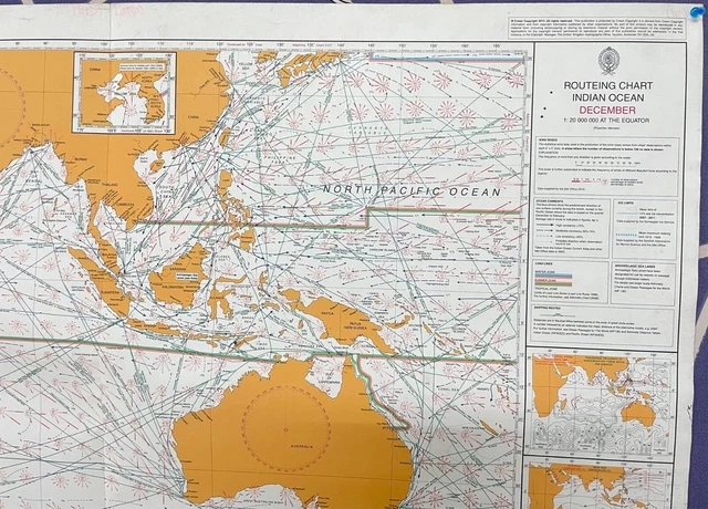 ADMIRALTY DECEMBER 5126 (12) ROUTEING Chart INDIAN OCEAN Map Chart ...