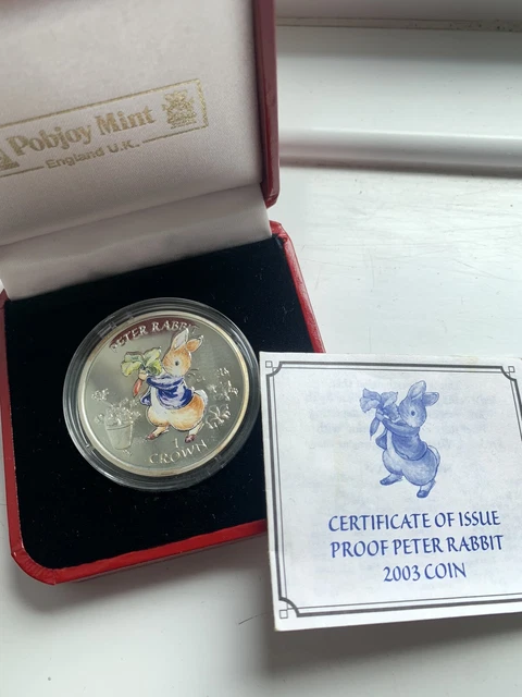 CERTIFIED POBJOY MINT 2003 Peter Rabbit Coin, Excellent Condition £4.95 ...