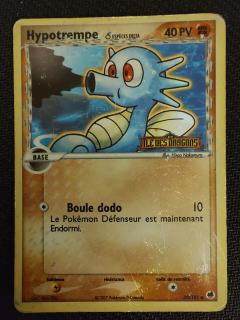 CARTE POKÉMON - Hypotrempe 50/101 reverse logo - Île des dragons - EX - EM - FR EUR 0,50 ...