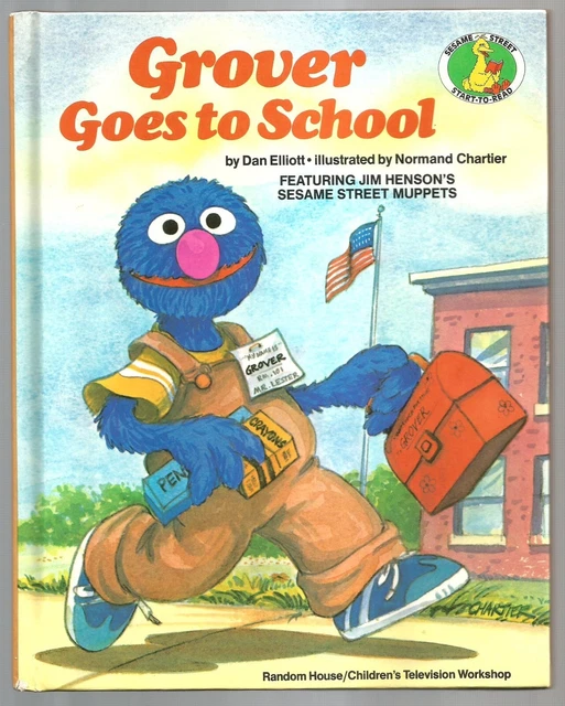 VINTAGE CHILDREN'S SESAME Street Start-to-Read Book ~ GROVER GOES TO ...
