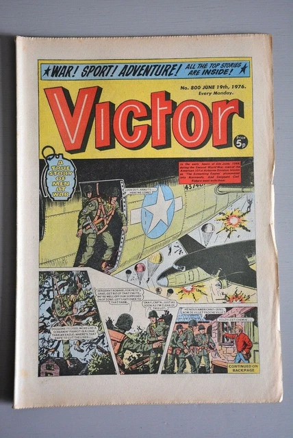 VINTAGE BRITISH COMIC, Victor #800, June 19th, 1976 19/06/76 £3.50 ...