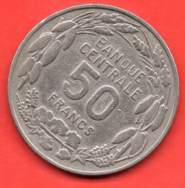 PIÈCE 50 FRANCS CFA Cameroun 1960 EUR 2,00 - PicClick FR